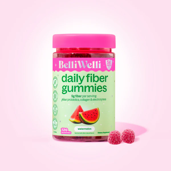 Watermelon 4-in-1 Fiber Gummies — BelliWelli