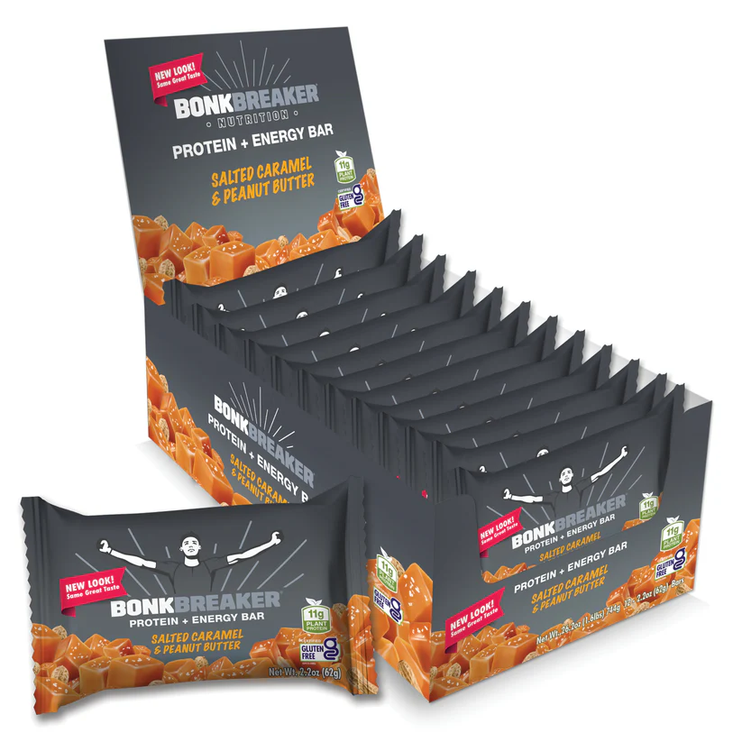 NEW!!! Bonk Breaker Salted Caramel and Peanut Butter Bars